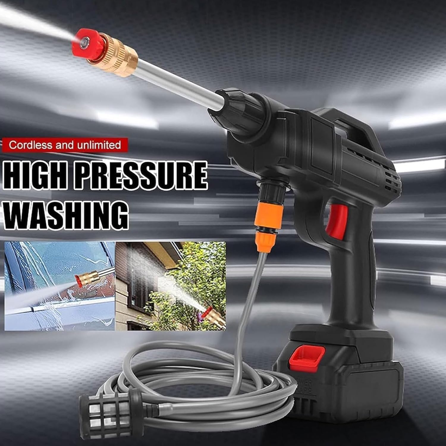 Aparat de spalat cu presiune Wacorresi, 6 in 1, portabil, 12V, 5l/min ...