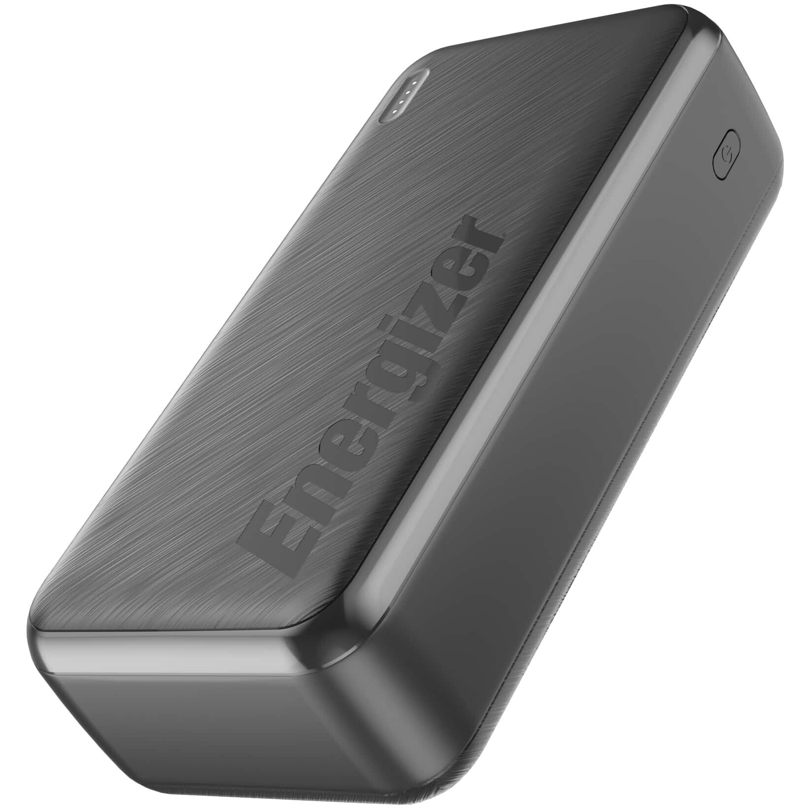 Power bank, Energizer, 30000mAh, 22.5W, 2x USB-C, 1x USB-A, Negru - eMAG.ro