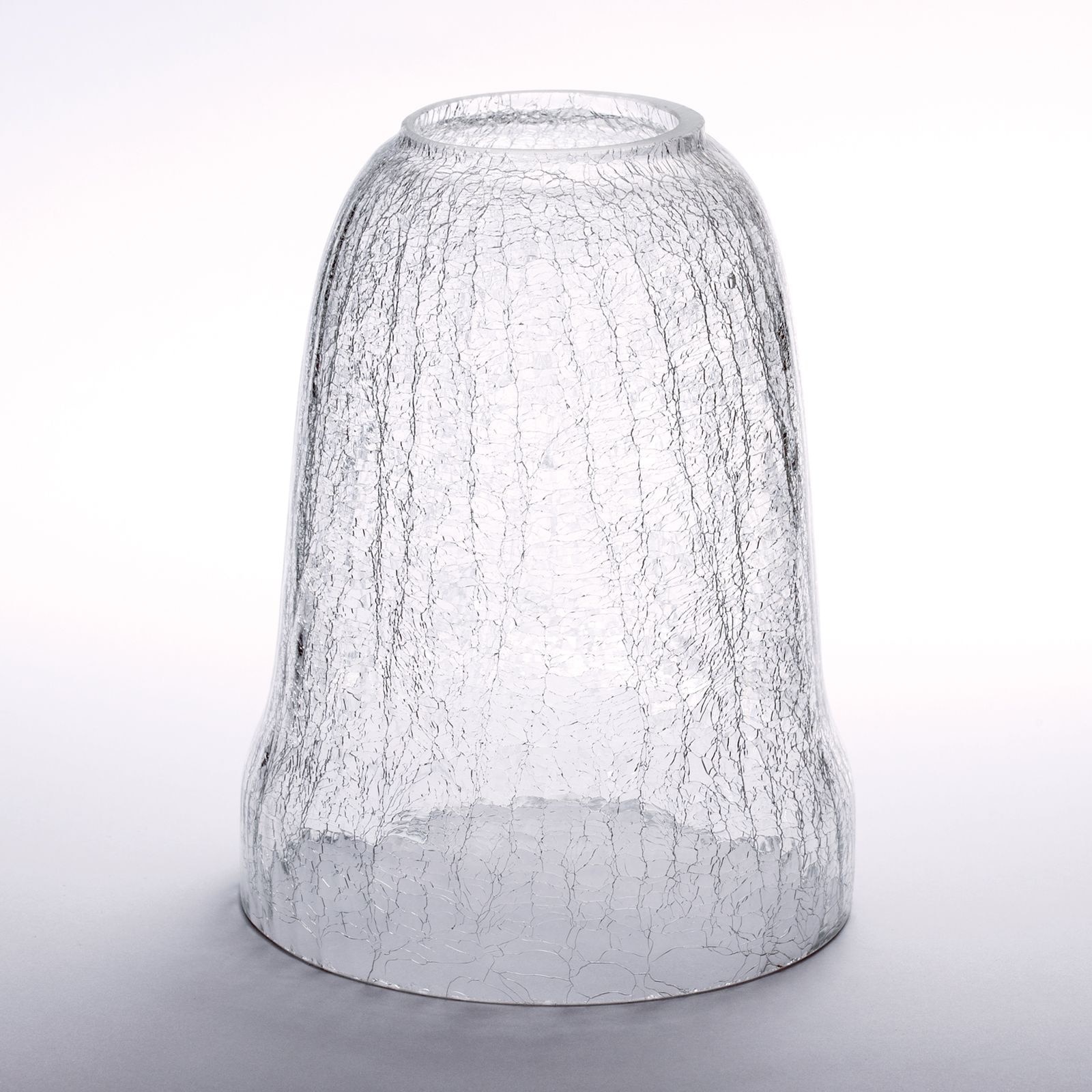 Abajur Oval Sticla Groasa Transparenta, Diametrul 140mm, Inaltime 180mm ...