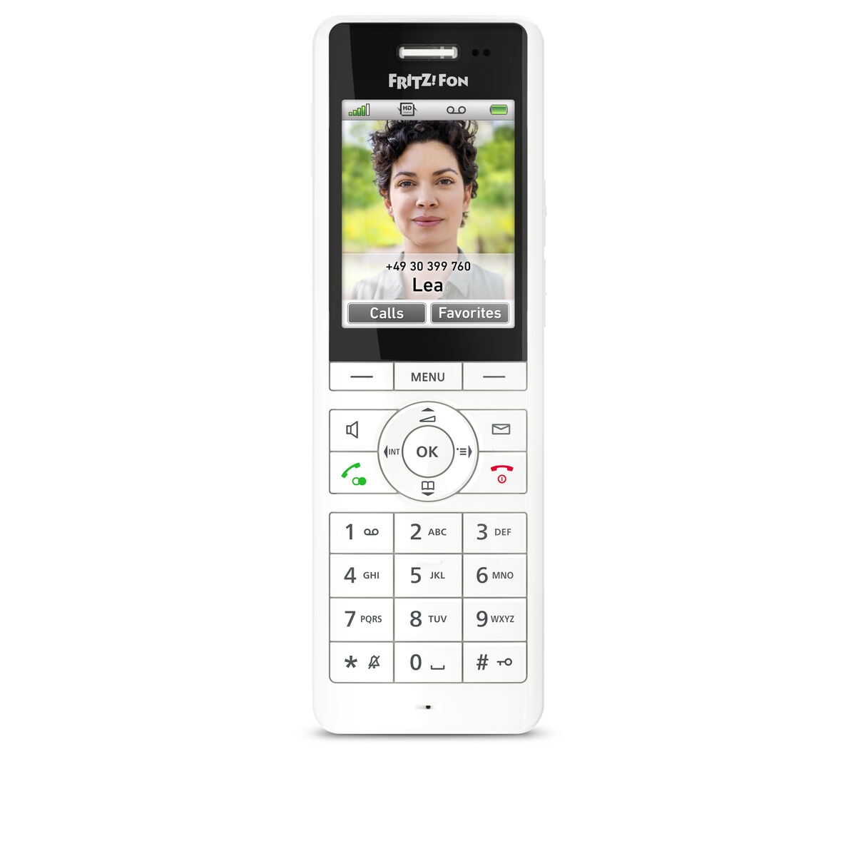 Telefon, Fritz!, Ecran integrat, 1000 mAh, Alb - eMAG.ro