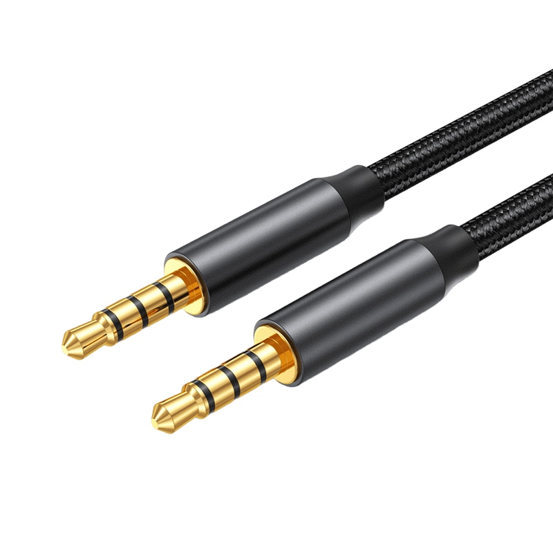 AUX Cablu prelungitor auxiliar, cablu audio TRRS de 3.5 mm,4 pini, 3.5 ...
