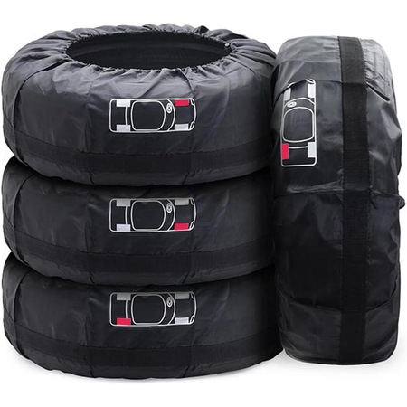 Set 4 Huse Depozitare Roti Auto, Kawalon, pentru Dimensiuni Roata ...