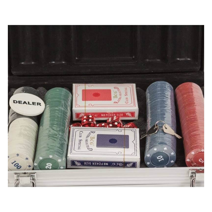 Set poker cu 200 de jetoane + accesorii joc - eMAG.ro