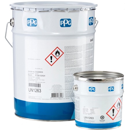 Set vopsea, PPG Sigma Coatings, 350, 20l, cu doua componente, Gri - eMAG.ro