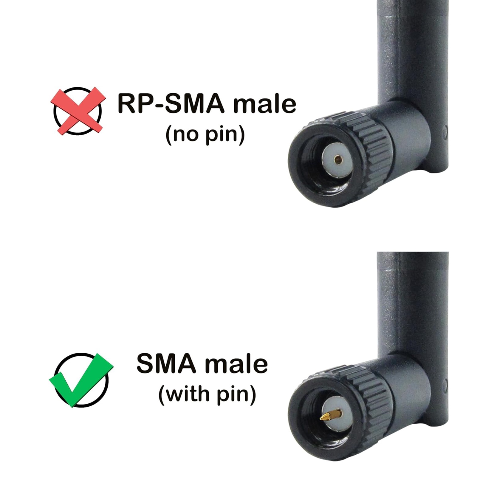 Set de 2 antena WiFI, Axroad Mall, 2.4GHz WiFi frecventa antena pentru ...