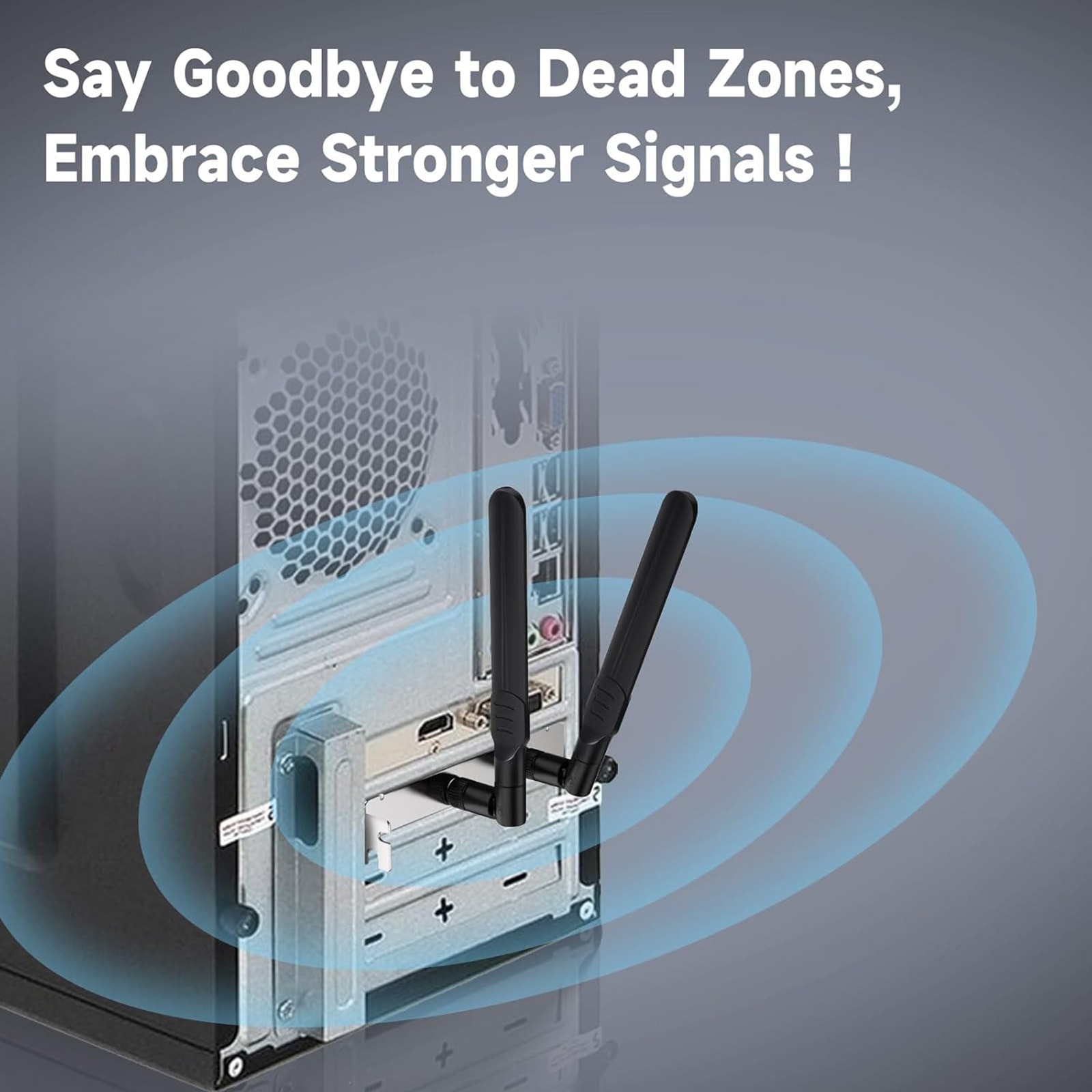 Set de 2 antena WiFI, Axroad Mall, 2.4GHz 5GHz Dual Band WiFi frecventa ...