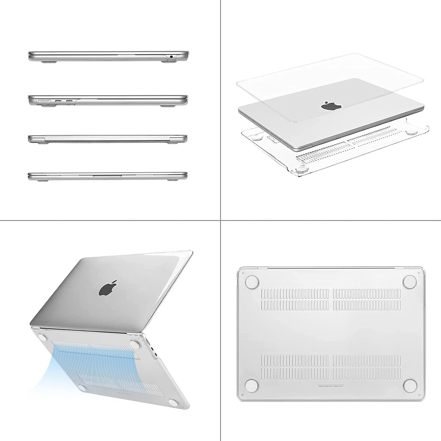 Carcasa Hard Shell pentru MacBook Air 13 (2022/2023/2024/2025) M Series ...
