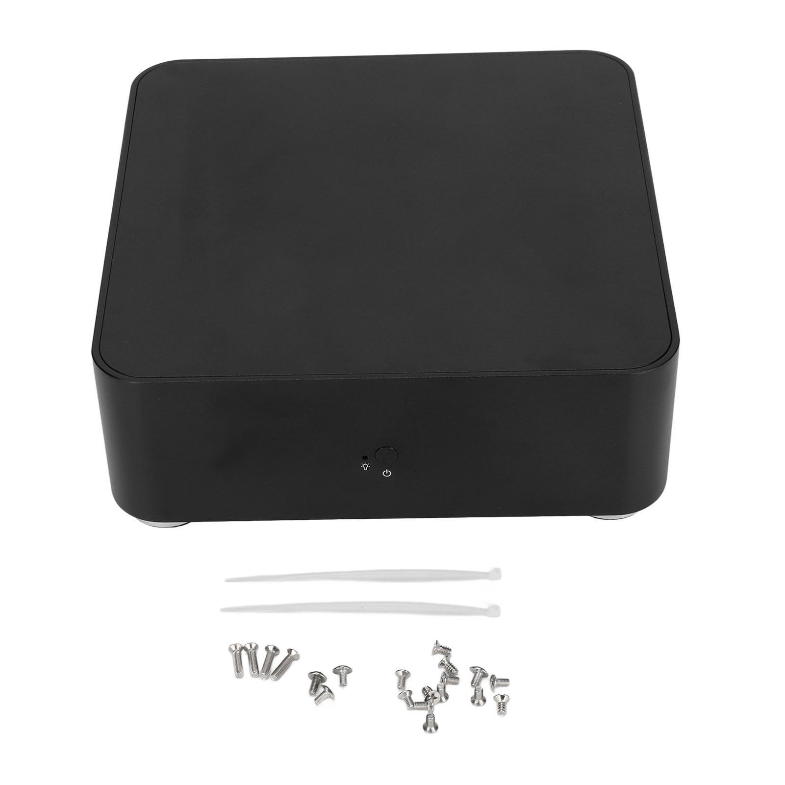 Carcasa Mini Desktop PC HTPC, Aluminiu, Negru, 197x197x65mm, pentru ...