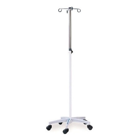 Stativ perfuzii, reglabil pe inaltime, cu baza metalica vopsita in camp ...