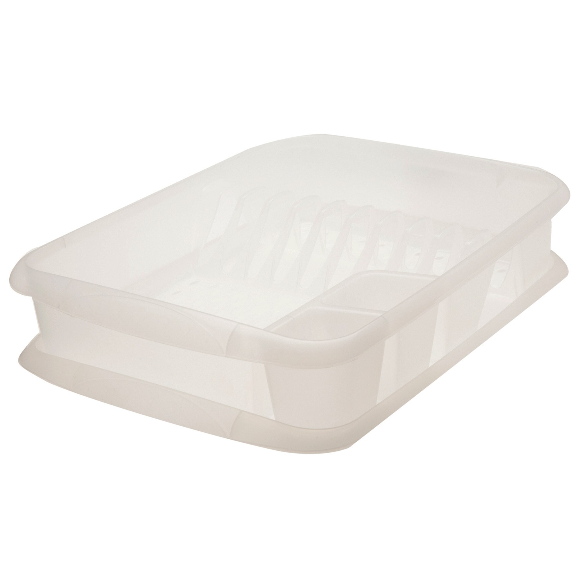 Uscator de vase plastic, dreptunghiular, 40x28,5x10 cm, Transparent ...