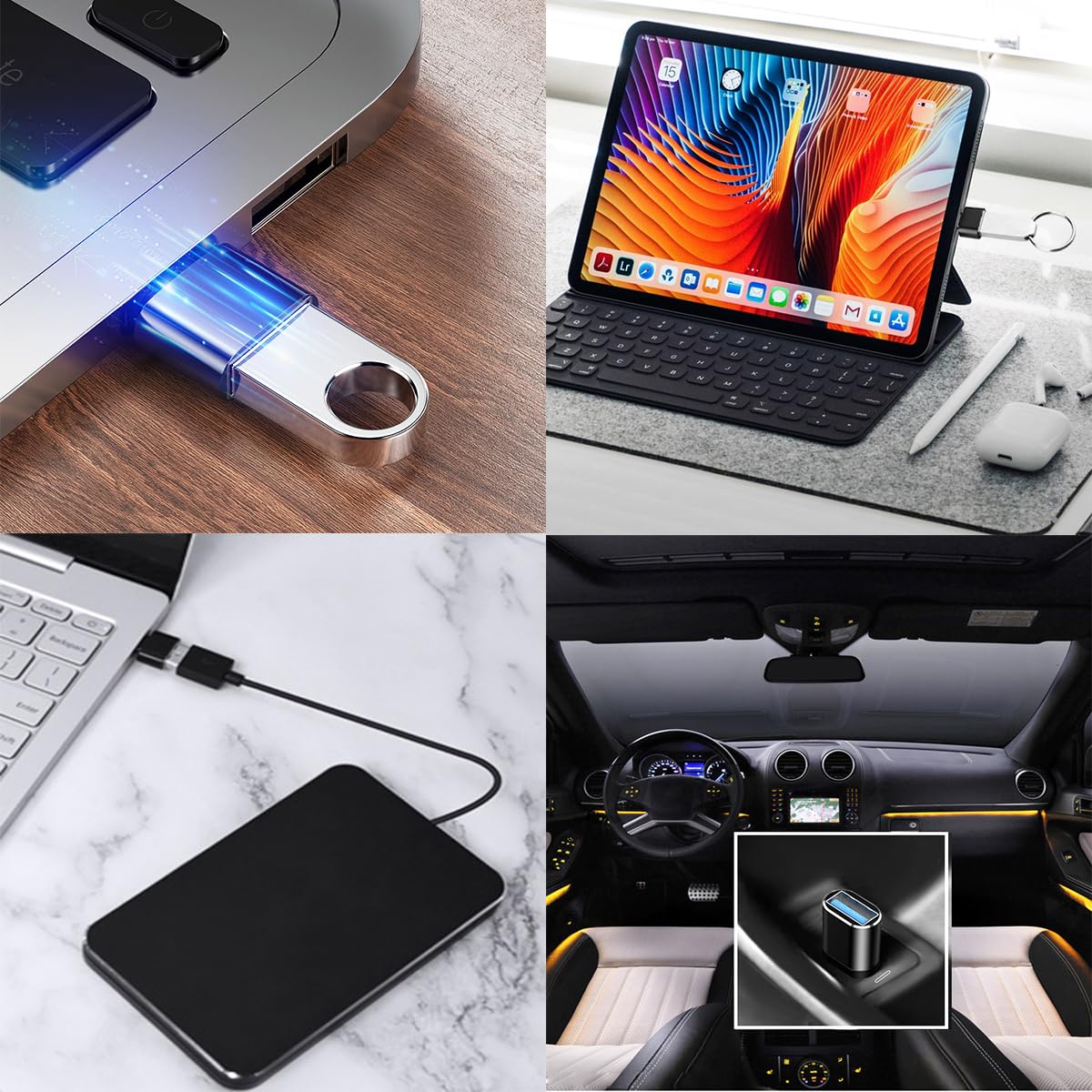 Adaptor USB-C la USB: USB-C la USB-A 3.1, USB-C tata la USB-A mama ...