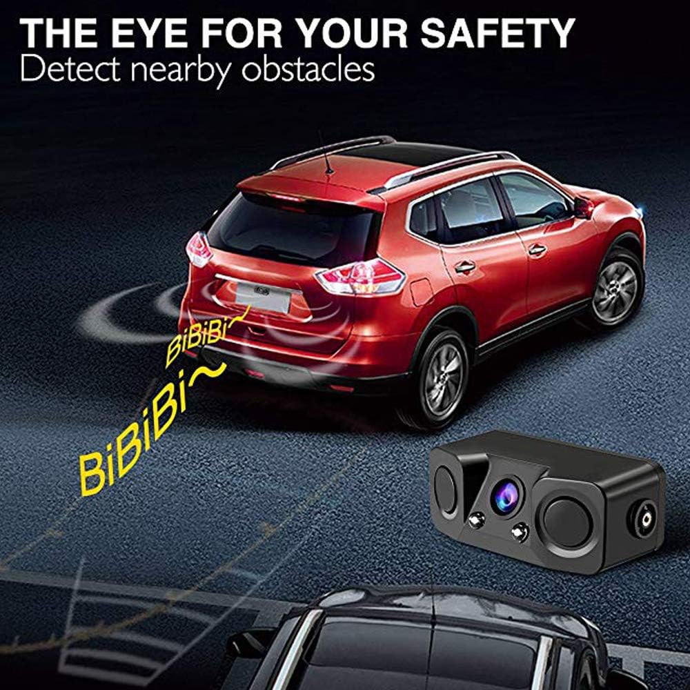 Senzor parcare 3 in 1, WALALLA, cu 2 detectoare radar, cu indicator ...