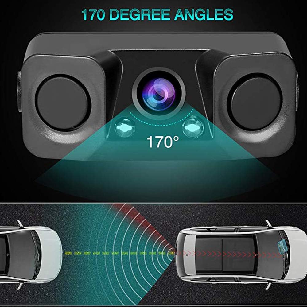 Senzor parcare 3 in 1, WALALLA, cu 2 detectoare radar, cu indicator ...