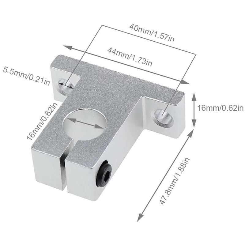 4x SK16 Suport arbore liniar 16 mm CNC Unitati de glisare cu bile de ...