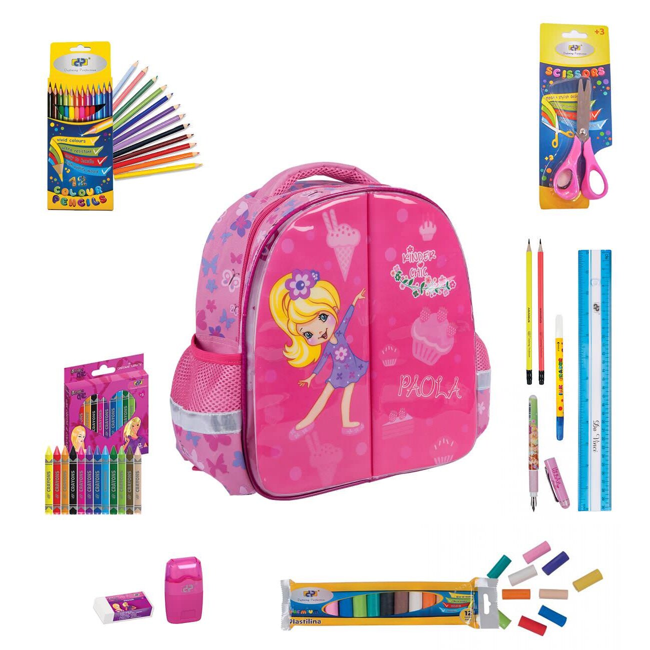 Pachet special Ghiozdan Gradinita DP Collection Kinder Chic 3 in 1 plus ...