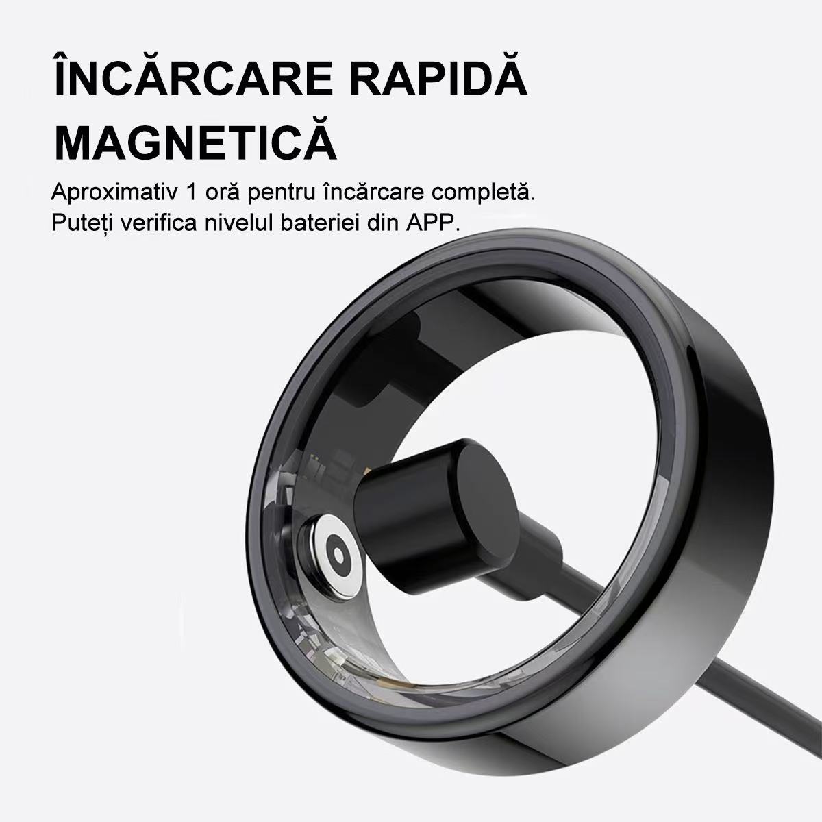 Inel Inteligent, Activitate si Monitorizare Fitness, IP68 Rezistent la ...