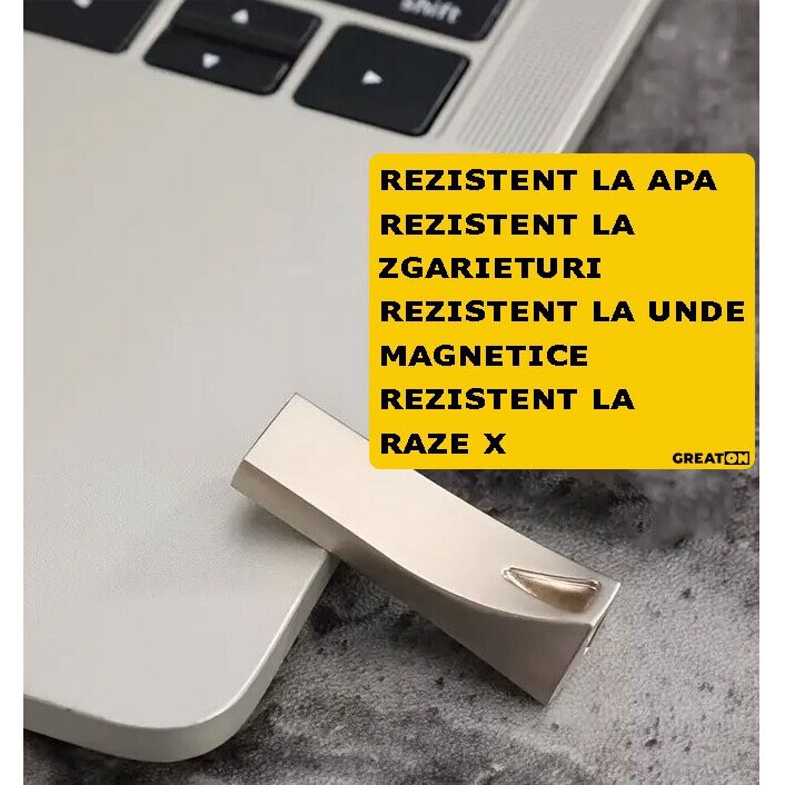 Stick Memorie GREATON Metalic, Design Modern, Rezistent La Apa ...