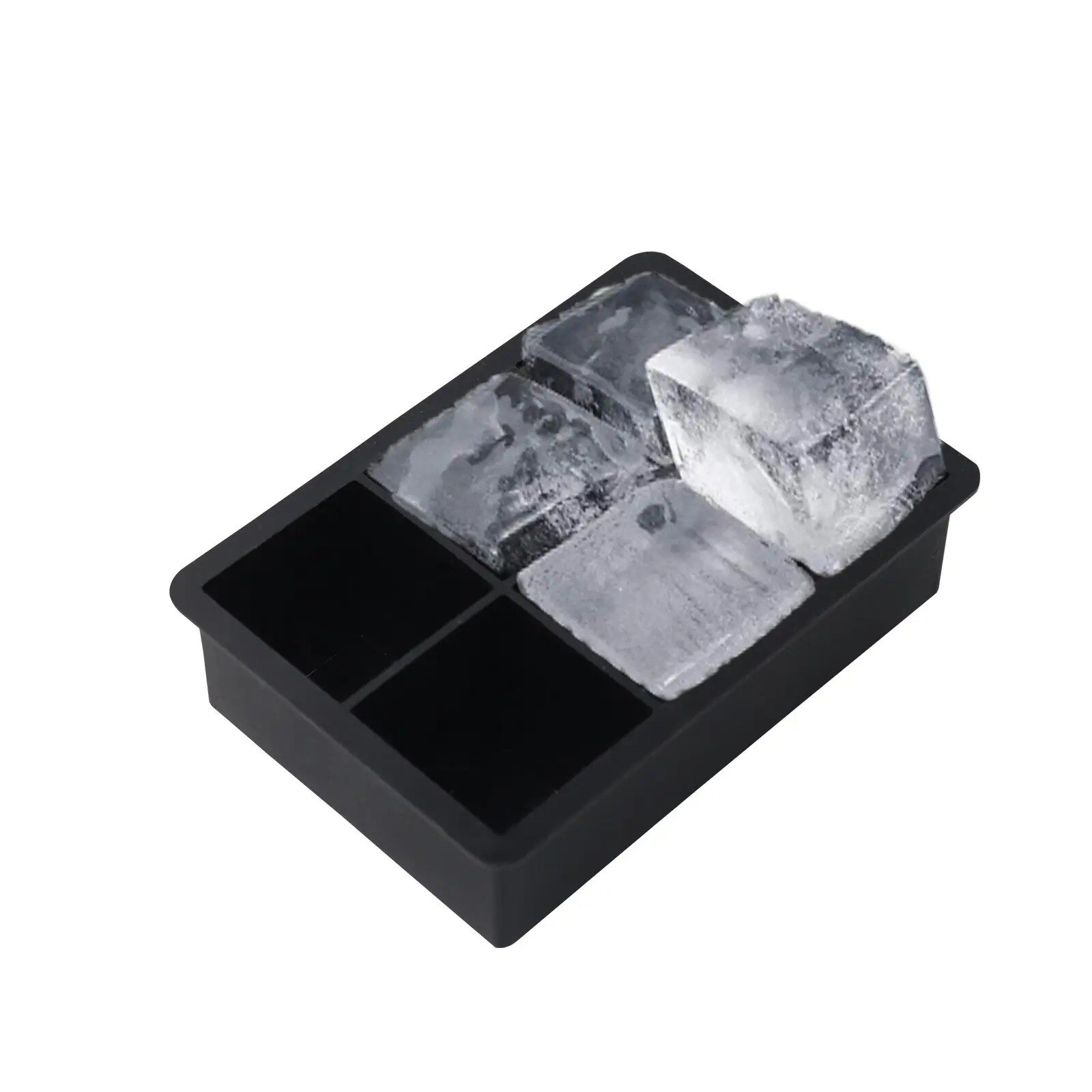 Forma pentru Gheata, Flippy, 6 Forme Patrate cu Capac, din Silicon, 17 ...