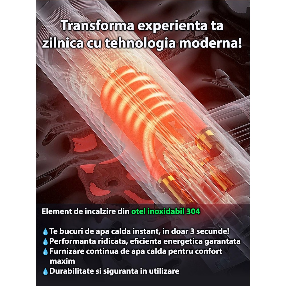 Robinet Instant Apa Calda, sau rece instantaneu, Putere 3300W, pentru ...