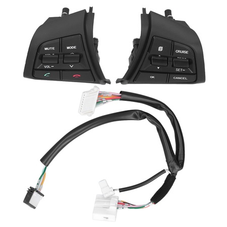 Buton de control volan set 2 bucati Bizaical, negru, ABS, pentru ...