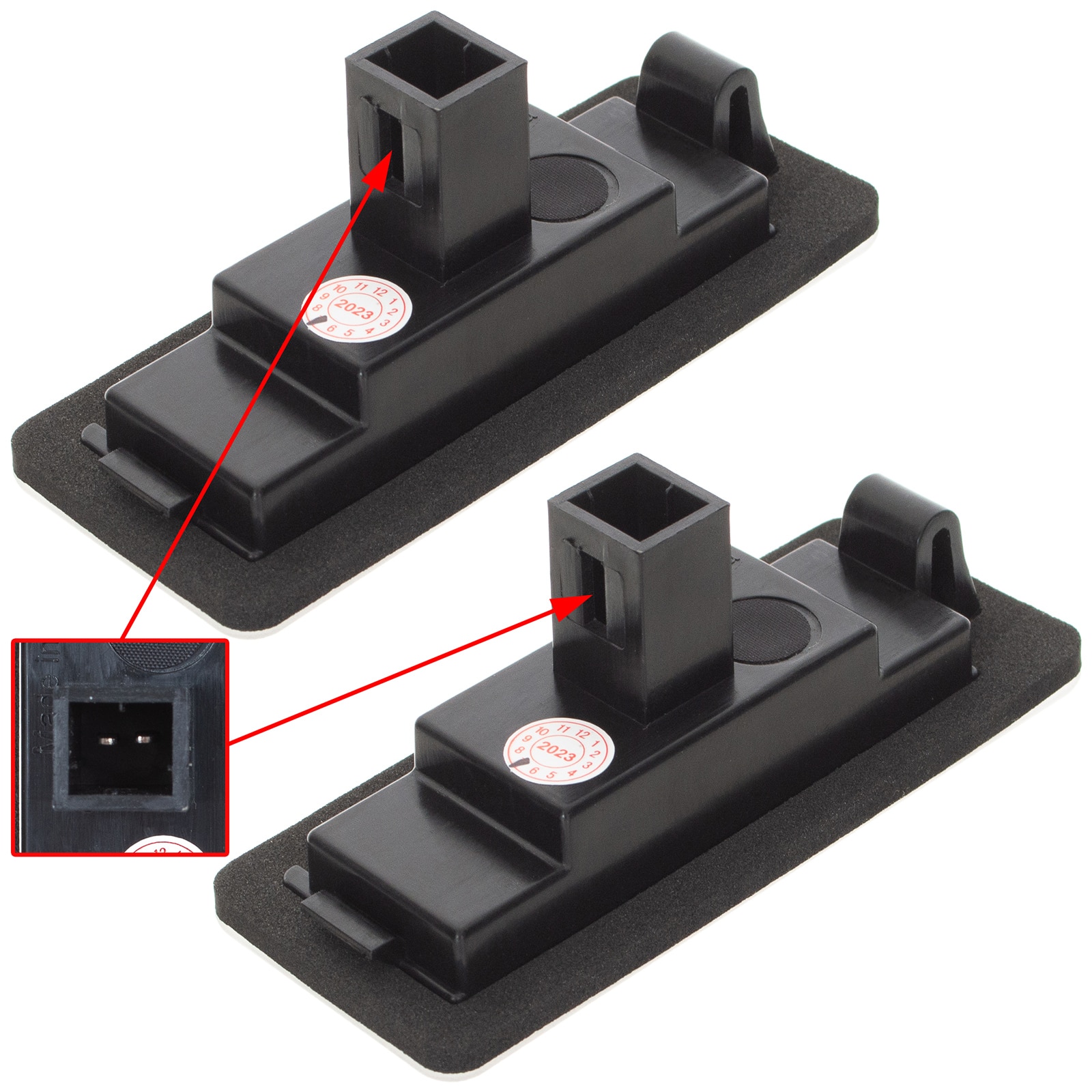 Set 2 Lampi LED pentru iluminarea placutei de inmatriculare, MODECAR ...
