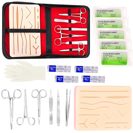 Set 19 Kit de antrenament pentru sutura chirurgicala, Noonedibs ...