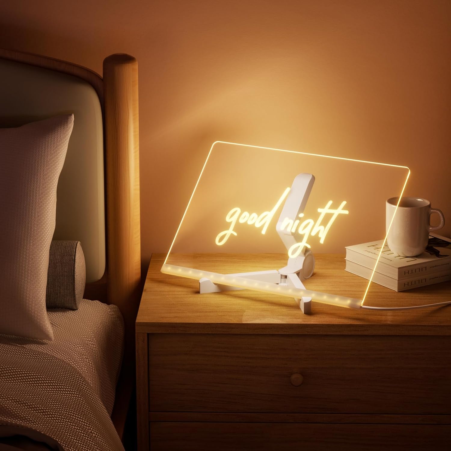 Placa de desen iluminata din acril, 30 x 20 cm, alimentata prin USB, cu ...