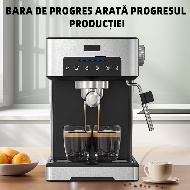 Espresso manual, 3 trepte de temp, Capsule Nespresso/cafea macinata/pad ...