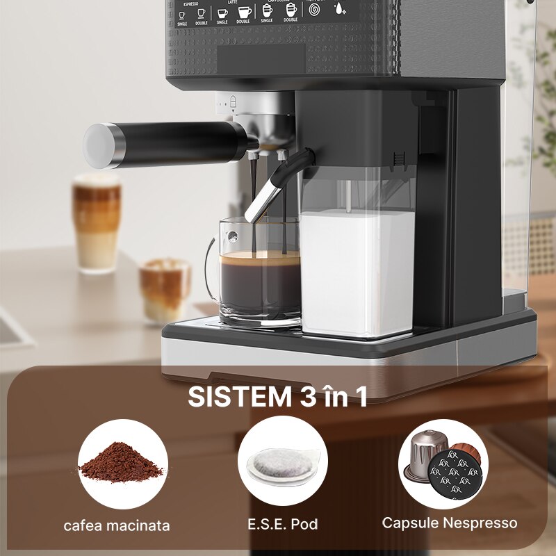 Espresso multifunctional, Un clic Cappuccino/Latte, KOC Recomandari ...