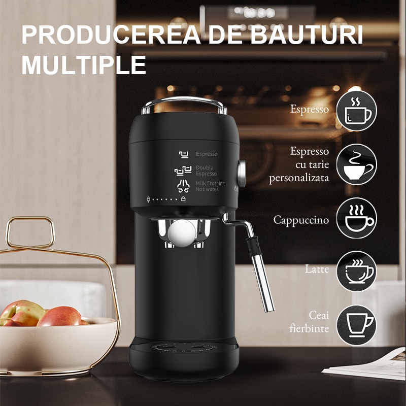 Espressor manual, Suprimare automata a presiunii, Ventuze fixe, Sistem ...