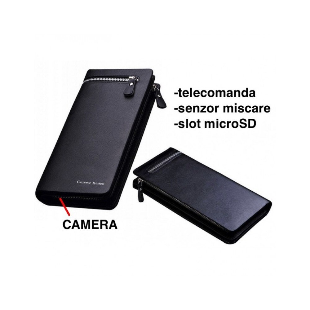 Portofel cu camera incorporata si telecomanda - eMAG.ro