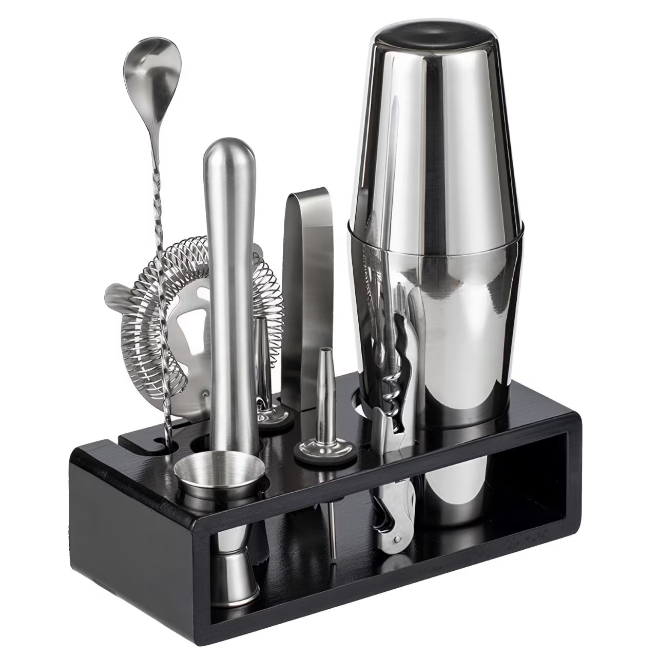 Set de Barman pentru Bauturi, BYONDSELF®, Shaker de 700/600ml, Otel ...