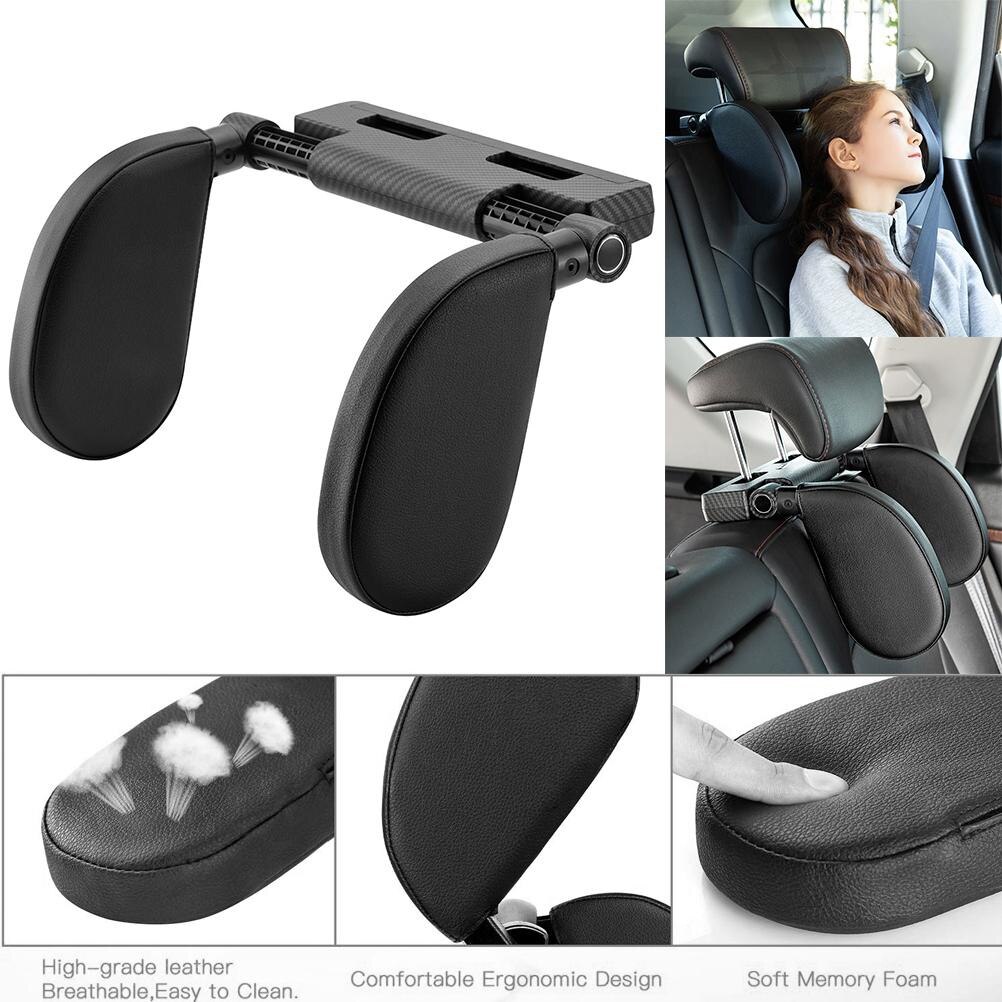Perna pentru tetiera auto Bizaical, U-shaped, ajustabila, neagra ...