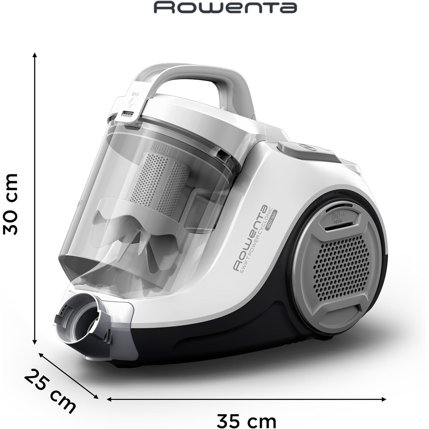 Aspirator fara sac Rowenta RO2917, 900 W, 1.2 l, alb - eMAG.ro