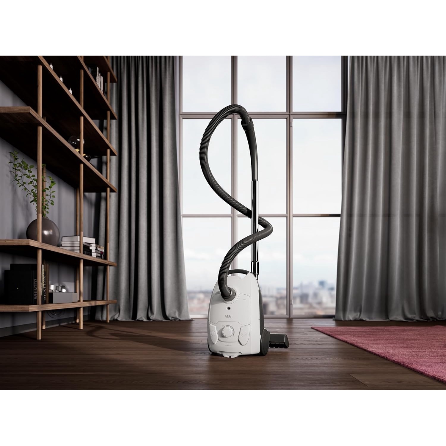 Aspirator cu sac Aeg 5000 AB51C1SW, 750 W, 3.5 l, lungime cablu ...