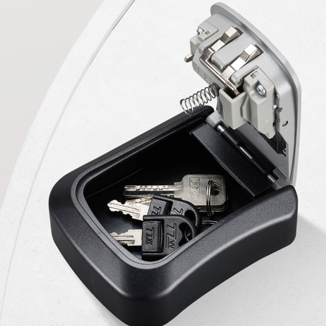 Mini-Seif din plastic Compact pentru Chei si Obiecte Mici, 13 × 10 × 5 ...