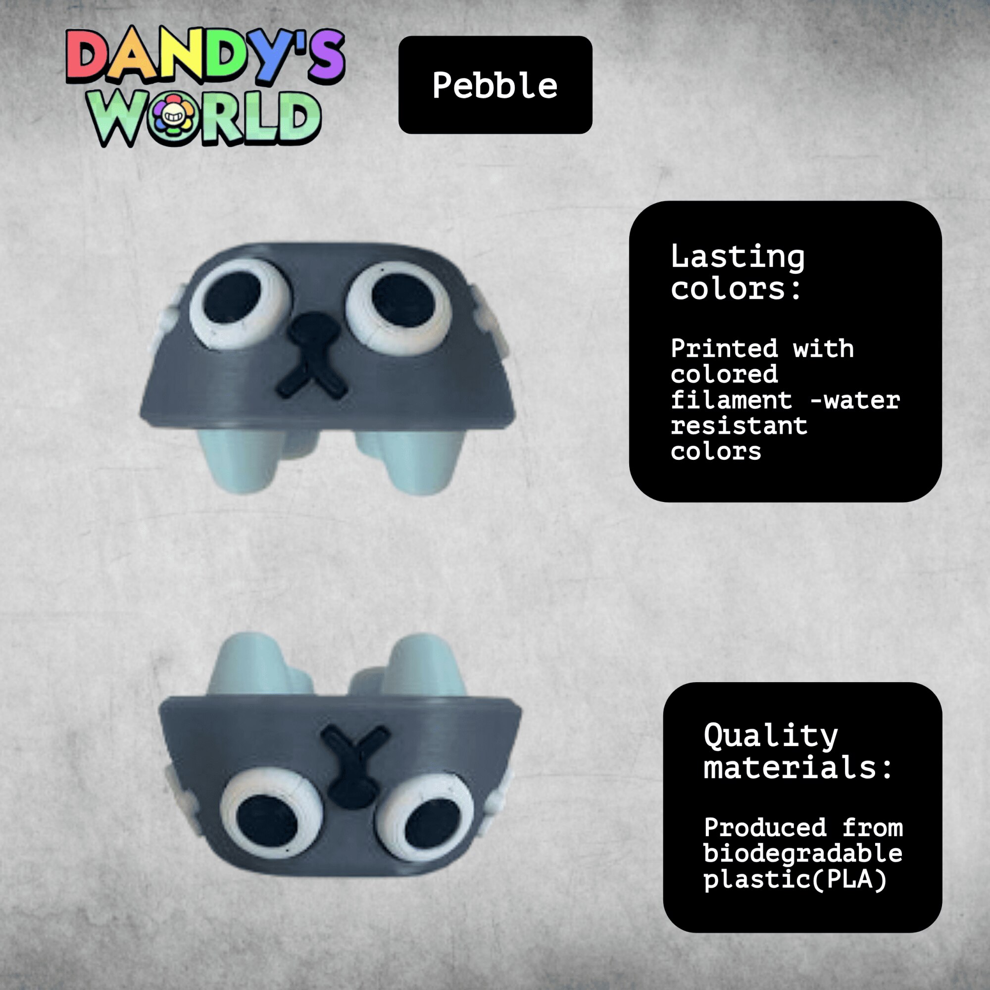 Figurina de colectie Pebble, Dandy’s World Roblox, multicolor, plastic ...
