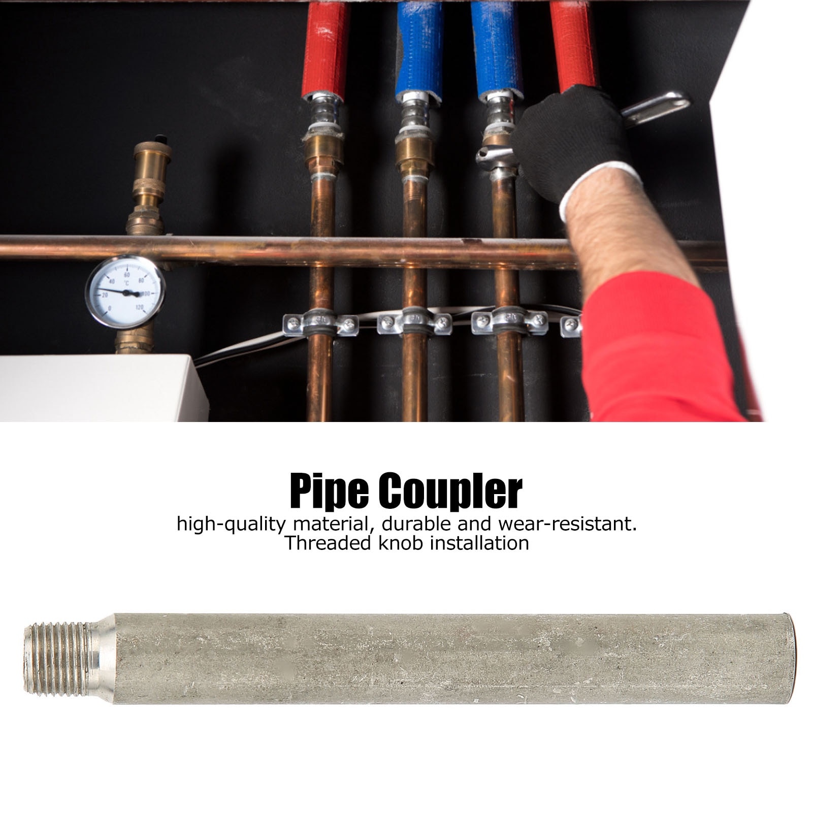 Conector teava filet G1/8, inox, 10 cm, argintiu - eMAG.ro