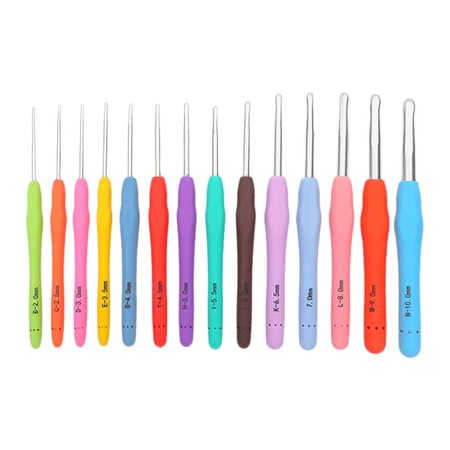 Croseta Fokelyi cu maner din silicon TPR, unica, metal/aluminiu, set de ...