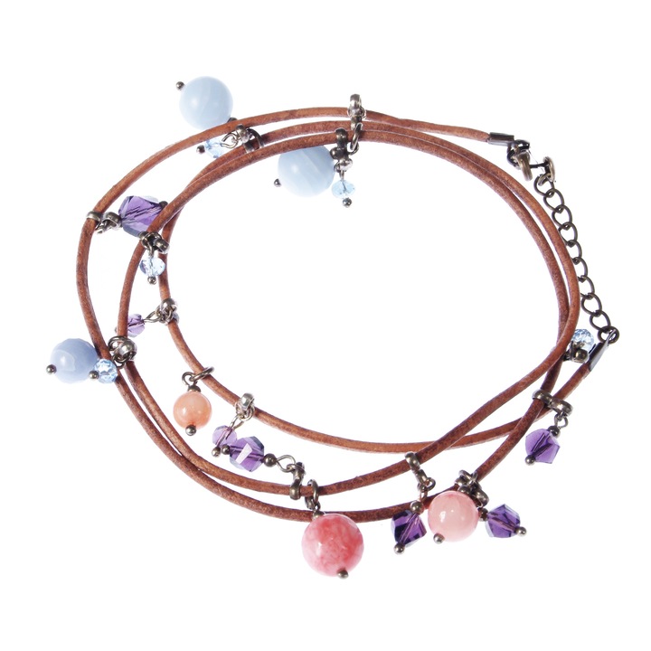 GANELLI мултифункционална гривна за ръка, глезен или чокър колие ...