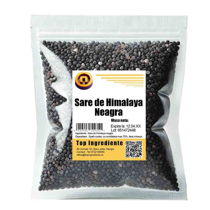Sare Neagra de Himalaya - Grunjoasa, Neiodata 1kg - eMAG.ro