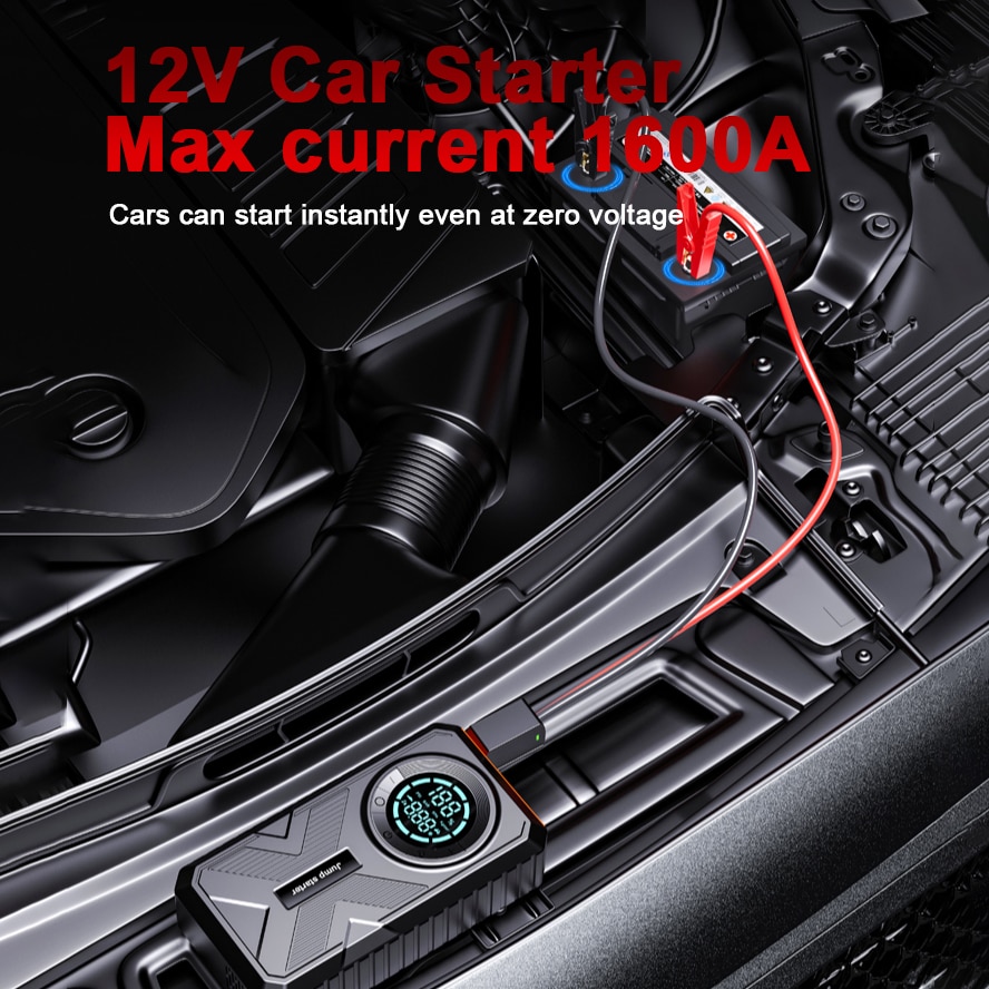 Starter auto HouDeOS® pentru motor benzina/diesel, Functie pompa de aer ...