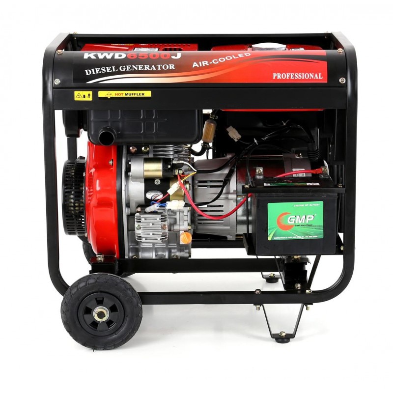 Generator curent diesel, 6500W/ 230V, KD122, Kraft&Dele - eMAG.ro