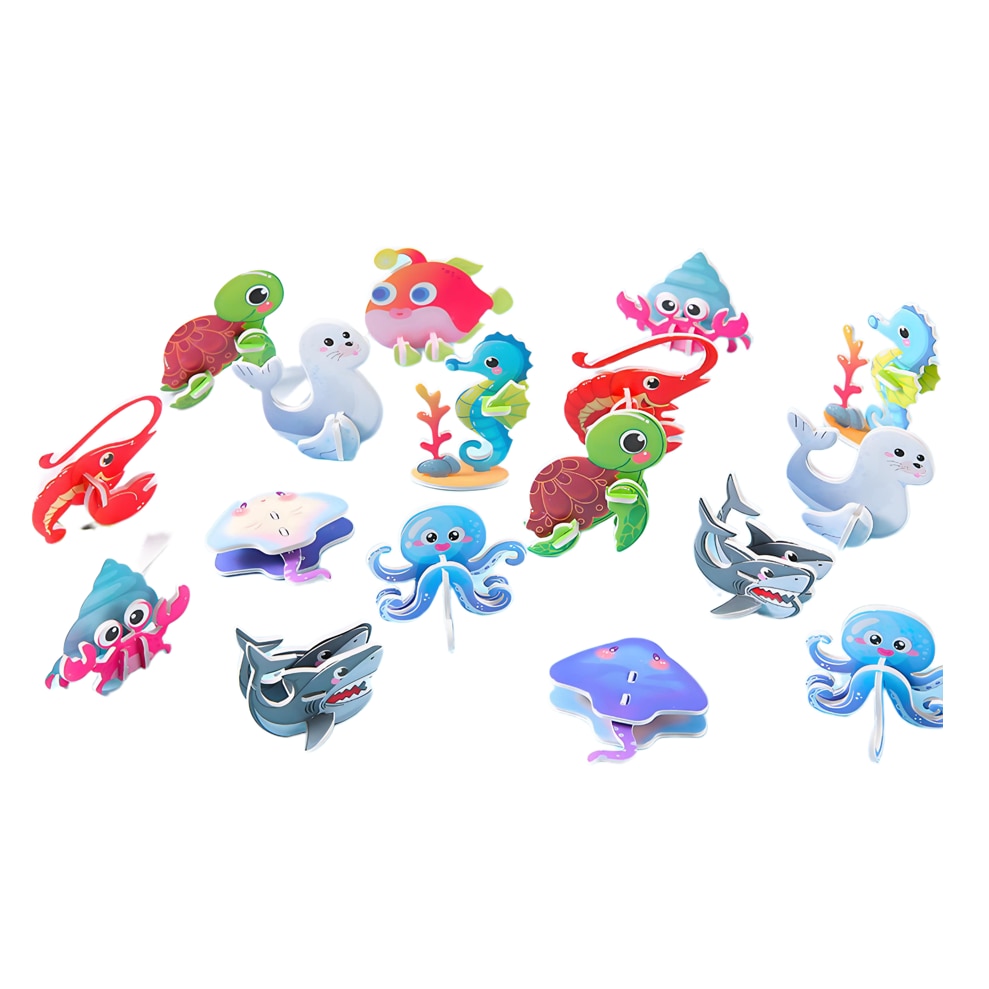 Puzzle educativ 3D cu desene animate, format din 30 de piese, puzzle 3D ...