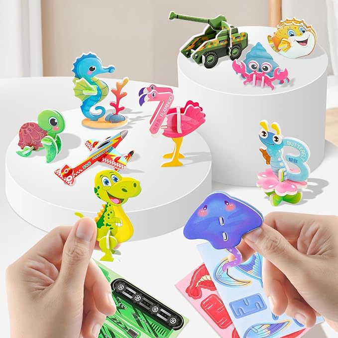 Puzzle educativ 3D cu desene animate, format din 30 de piese, puzzle 3D ...
