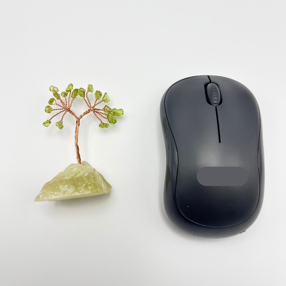 Copac din cristale, decorativ, 5-8 cm, cu baza din citrin, simbol al ...