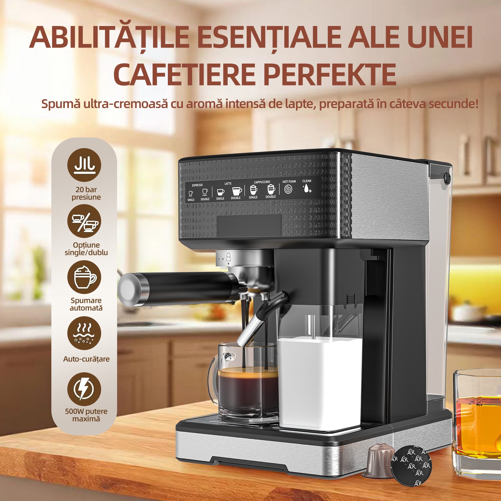 Masina de espresso manuala 3 in 1 Exploara seria TC51F+, Recomandari ...