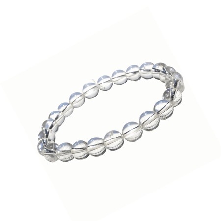 Bratara elastica din cristale, cuart transparent, unisex, 8mm - eMAG.ro