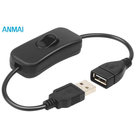 Cablu USB de extensie, mama-tata, cu intrerupator on/off, Anmai, ideal ...