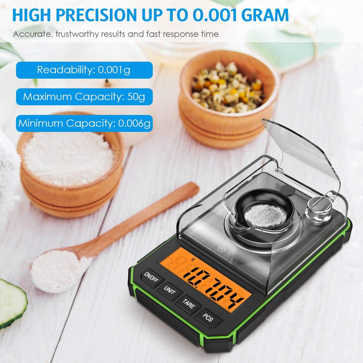 Cantar de precizie in miligrame, GOSTOCK®, Cu precizia de 0.001g, cu ...